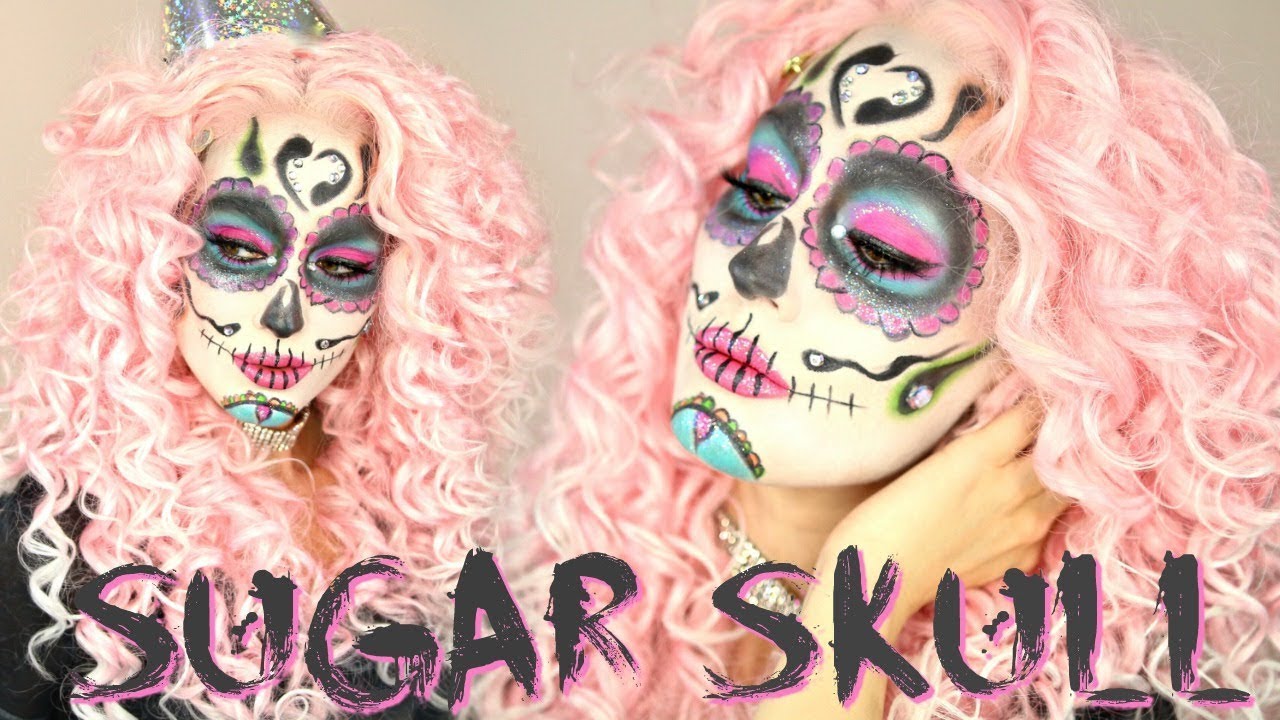 SUGAR SKULL MAKEUP TUTORIAL | The Glam Belle