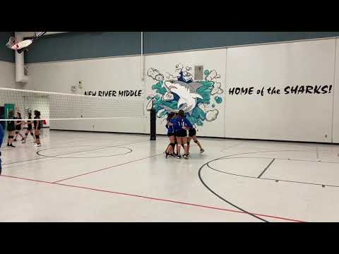 AGA vs New River Middle School Girls Volleyball Highlights