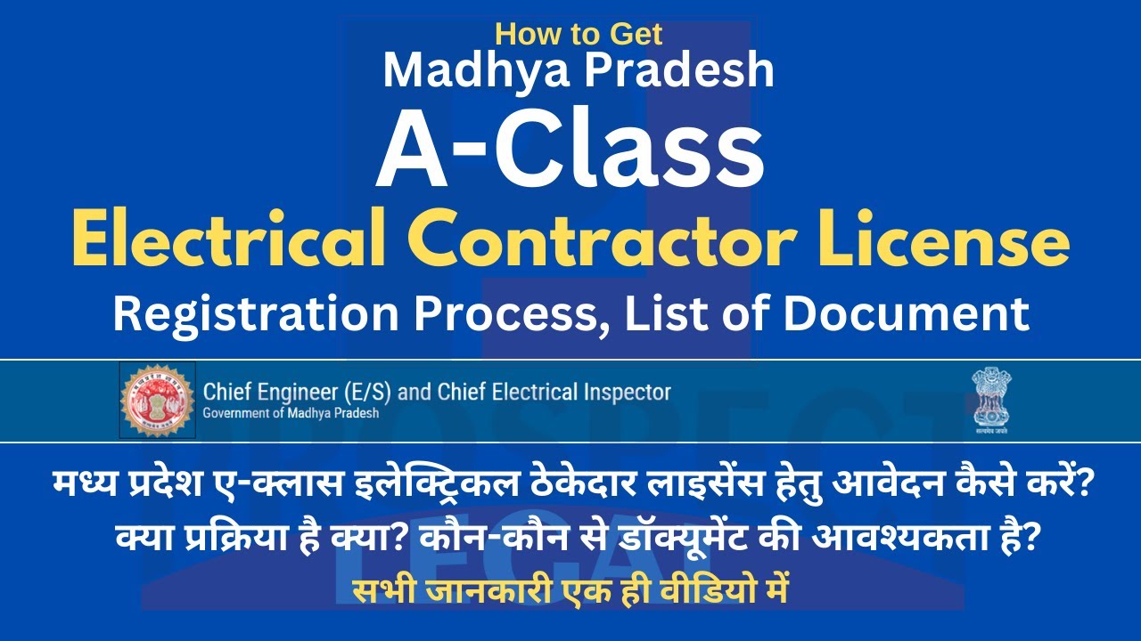 How to Apply for MP A-Class Electrical Contractor License Registration process & Document list