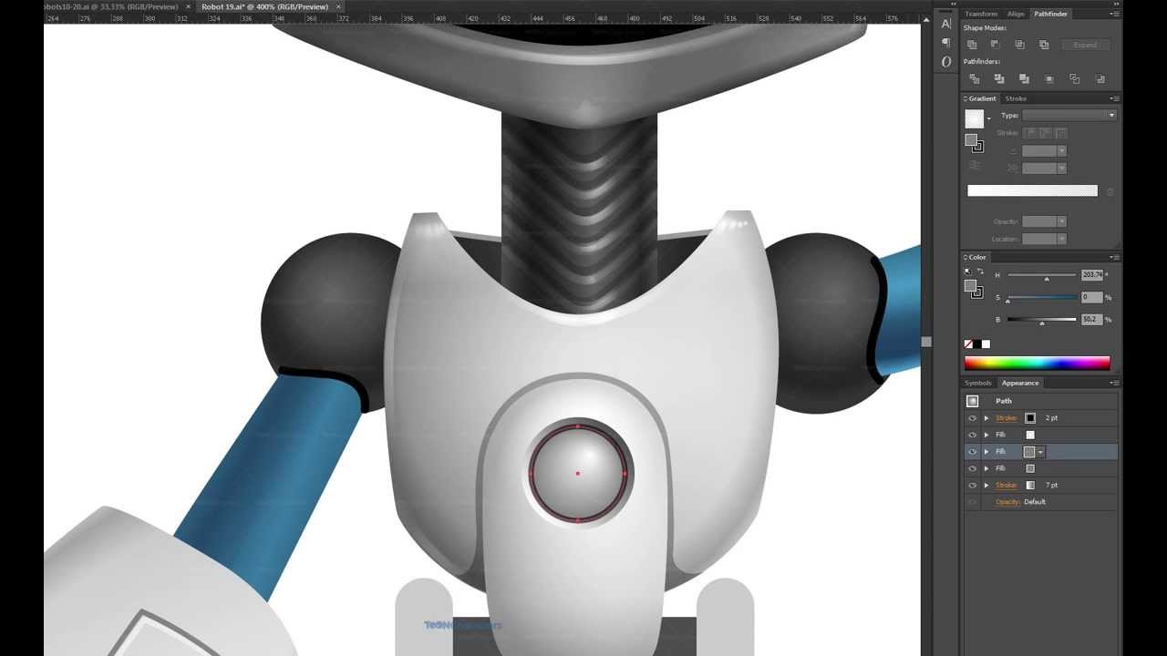 Free Robot Vector Character