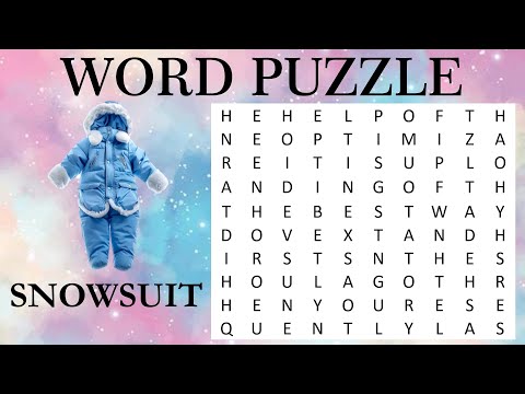 Word Game | Word Search | Puzzle | Find the Hidden Words | Word search finder | Winter Clothes Name
