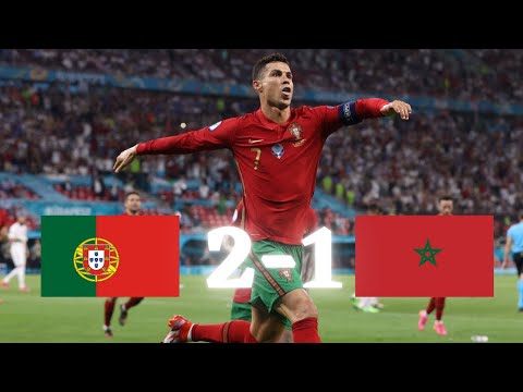PORTUGAL 2-1 MOROCCO FULL MATCH - Cristiano Ronaldo First Game Against Morocco