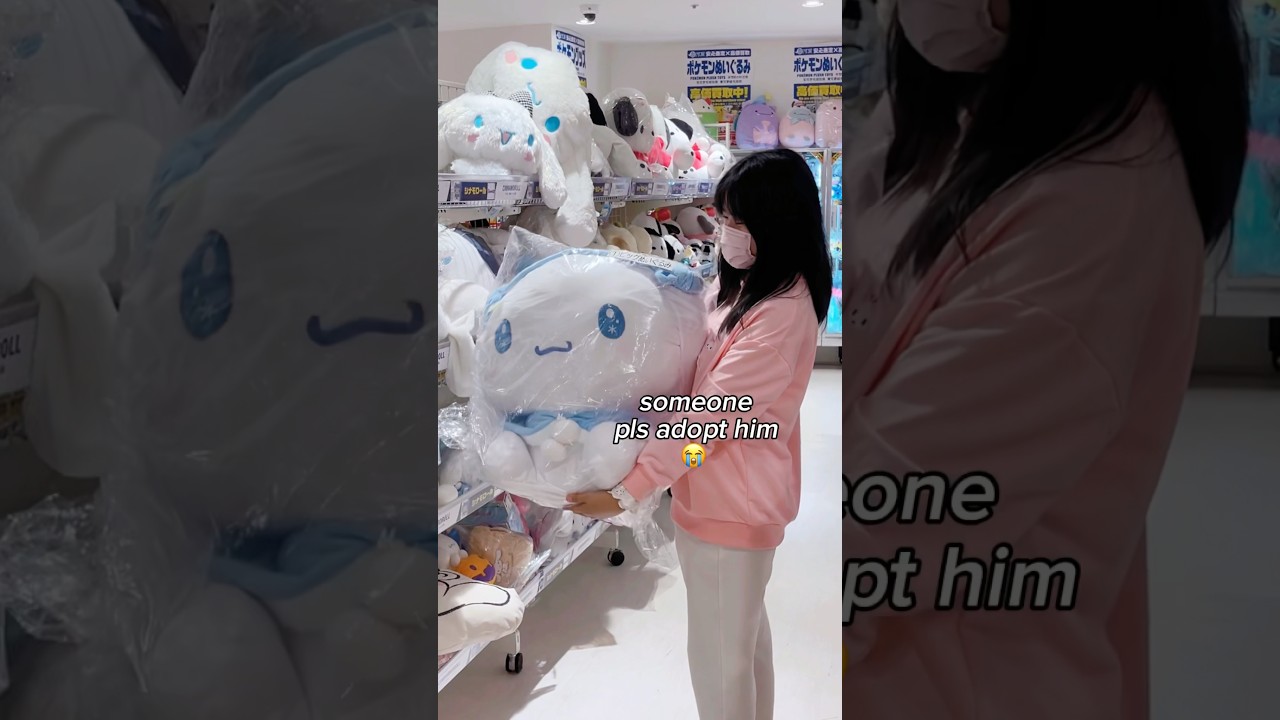 HUGE $17 Cinnamoroll plushie in Japan?! 😭 #cinnamoroll #sanrio #shorts