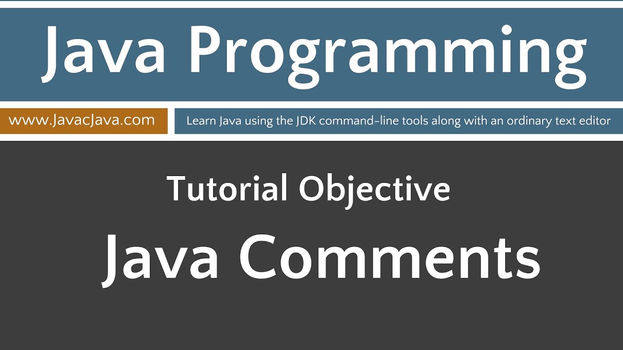 Learn Java Programming - Comments