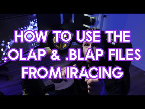 How to use the .OLAP & .BLAP files from iRacing