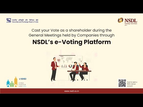 Cast your Vote as a shareholder at the Company General Meetings through NSDL’s e-Voting platform