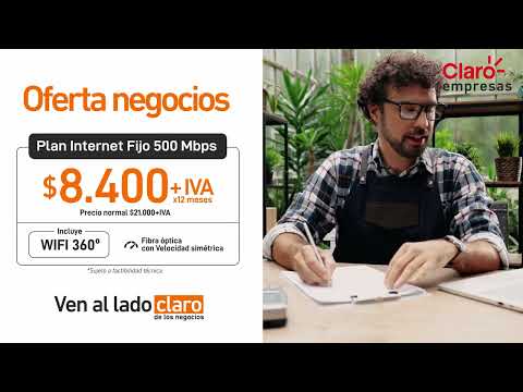 Claro Empresas - Plan Internet fijo 500 Mbps