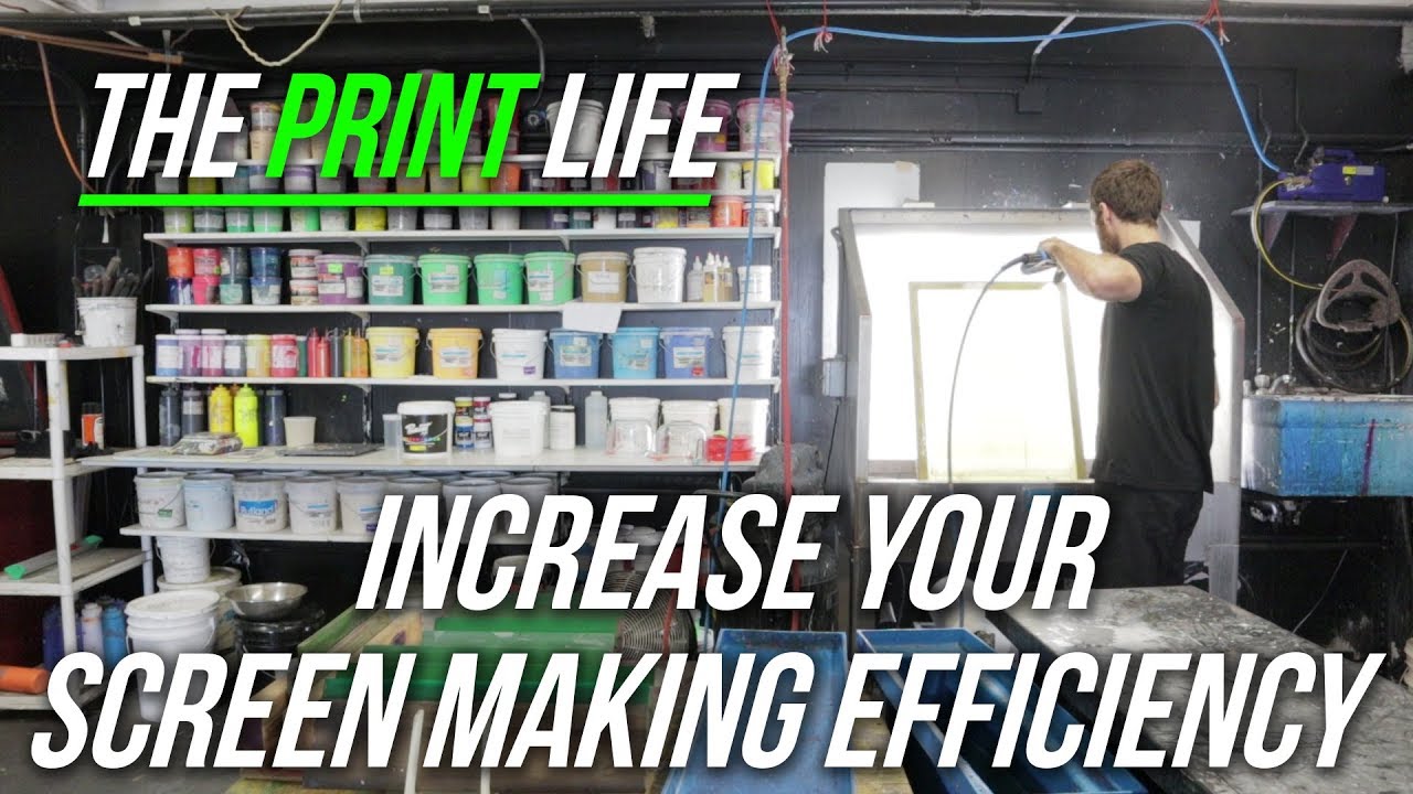 How to increase you screen making efficiency in your screen print shop.
