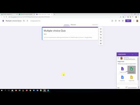 Using the Google Form Builder for Sheets add-on to create a multiple ...