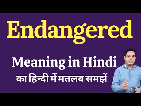 Endangered meaning in Hindi | Endangered ka kya matlab hota hai | Spoken English Class