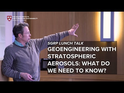 SGRP LUNCH TALK - Geoengineering with stratospheric aerosols: What do we need to know?
