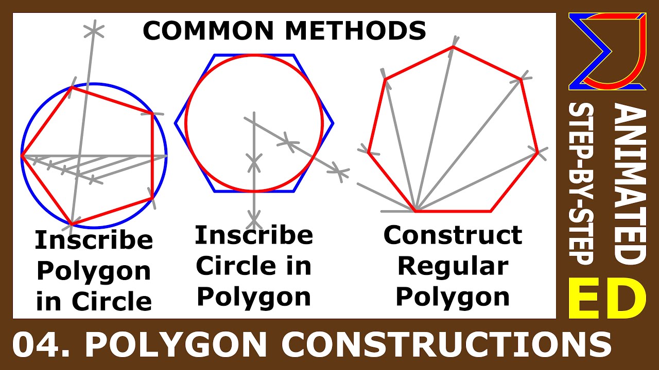 Geometrical Constructions: Polygons | Md04/39 | Engineering Drawing
