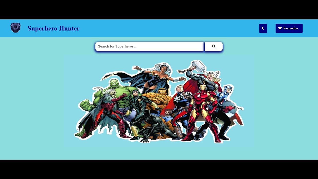 Super Hero Hunter App using Marvel API, HTML, CSS, Vanilla JavaScript.