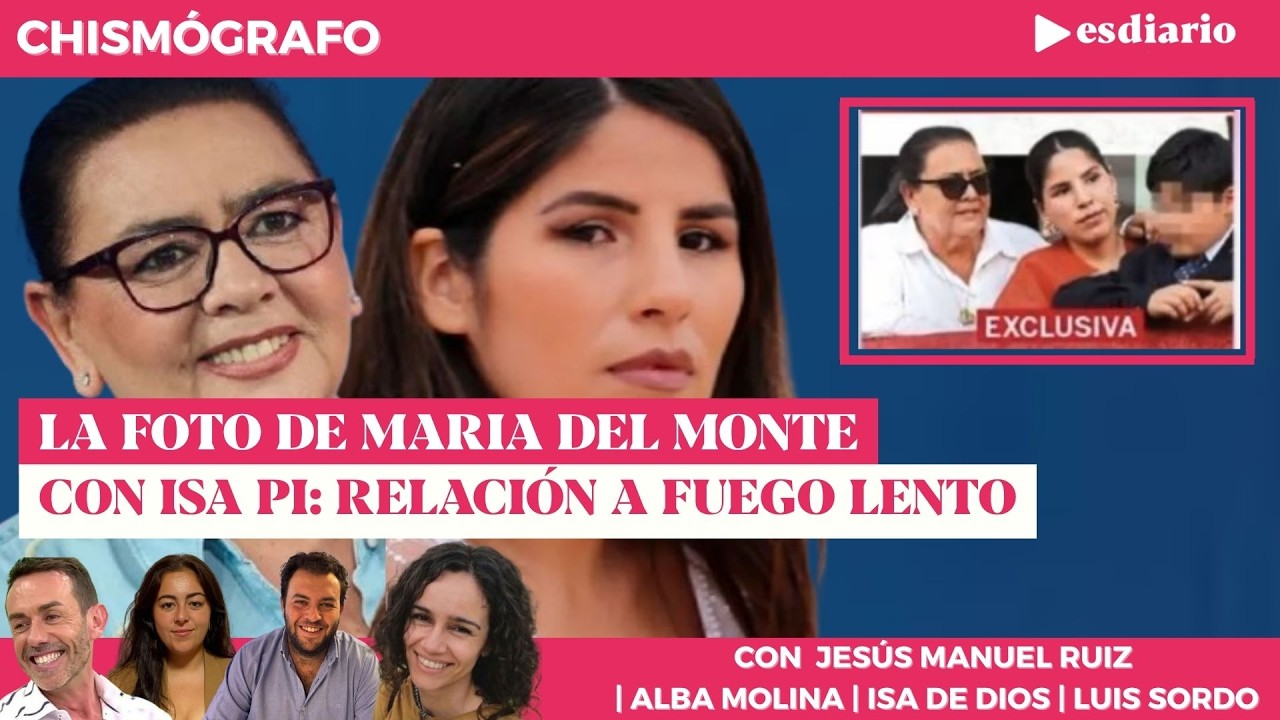 María del Monte's photo with Isa Pi amidst the Pantoja conflict: a relationship that's been simme...