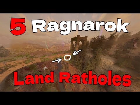 TOP 5 RAGNAROK RATHOLES ON LAND / Ark Asa Official Hidden Ratholes Underwater Pelagornis Rathole