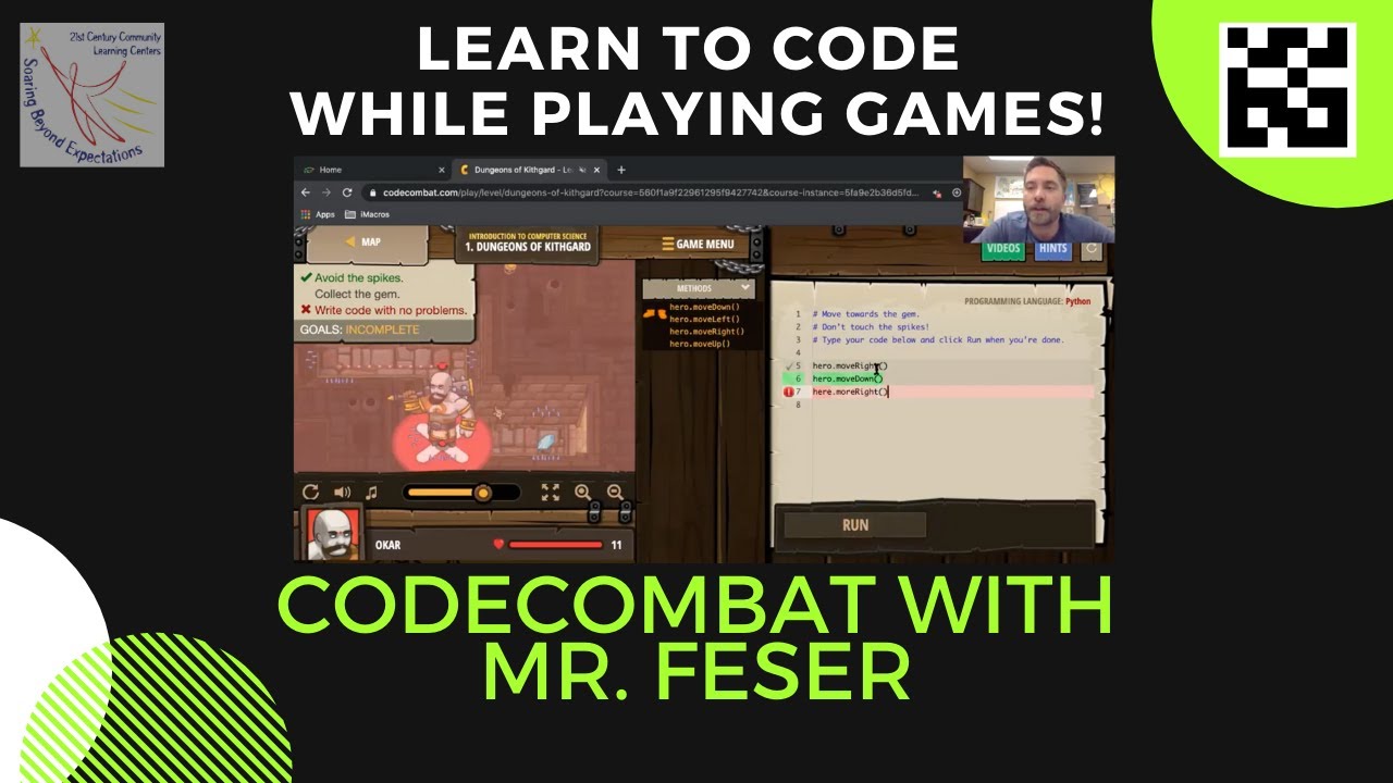 Learn to Code While Playing Games! CodeCombat with Mr. Feser