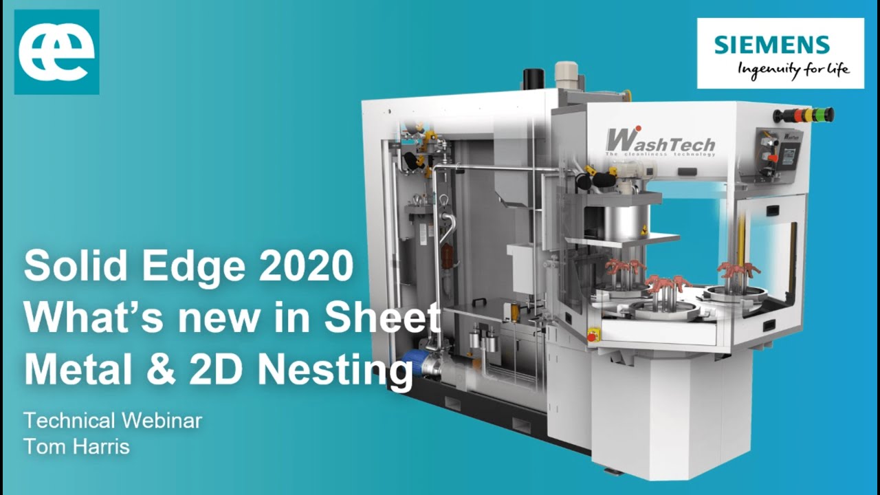 What's New in Sheet Metal & 2D Nesting - Solid Edge 2020