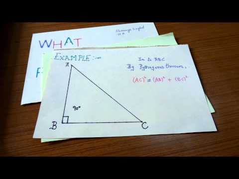 What is Pythagoras theorem?