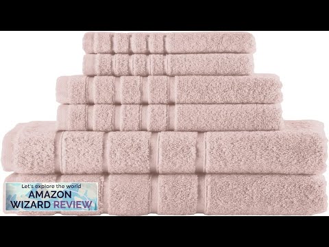 Elegant Comfort 4 Lines Viscose Stripe 6-Piece Premium Towel Set 100% Review