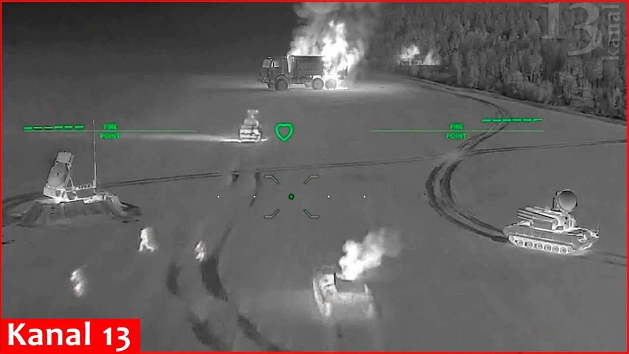 Operation by Ukrainian drones to systematically destroy Russian air defense systems one by one