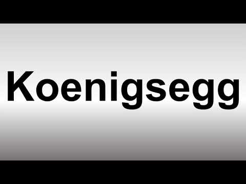 How to Pronounce Koenigsegg
