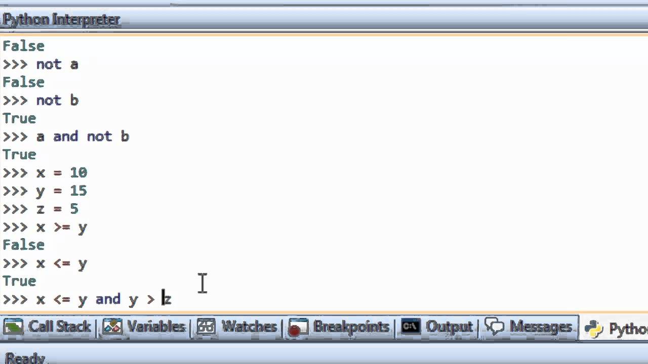 Python Programming: Boolean and Relational Operators