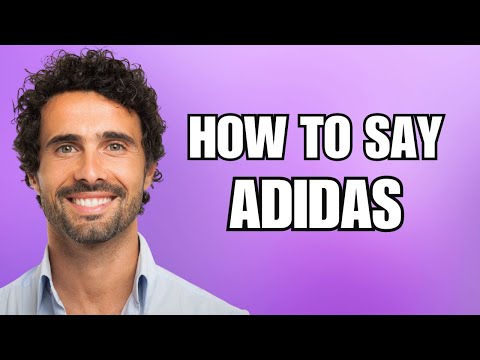 How To Pronounce Adidas (Correctly)