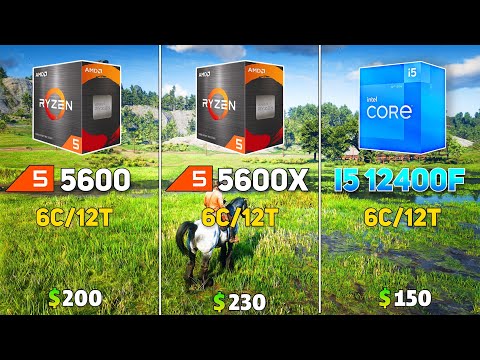 Ryzen 5 5600 vs 5600X vs Intel Core i5 12400F Benchmark with RTX 3090 | Test in 9 Games |