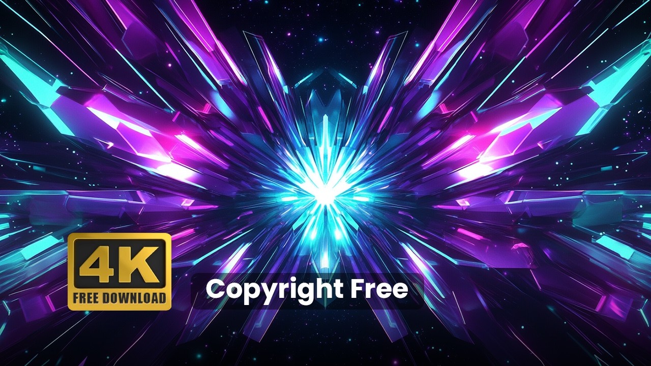 4K Abstract Energy Burst Animation  | Copyright Free Background