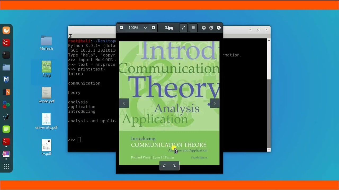 How to extract text from Image Using NoelOCR - Python