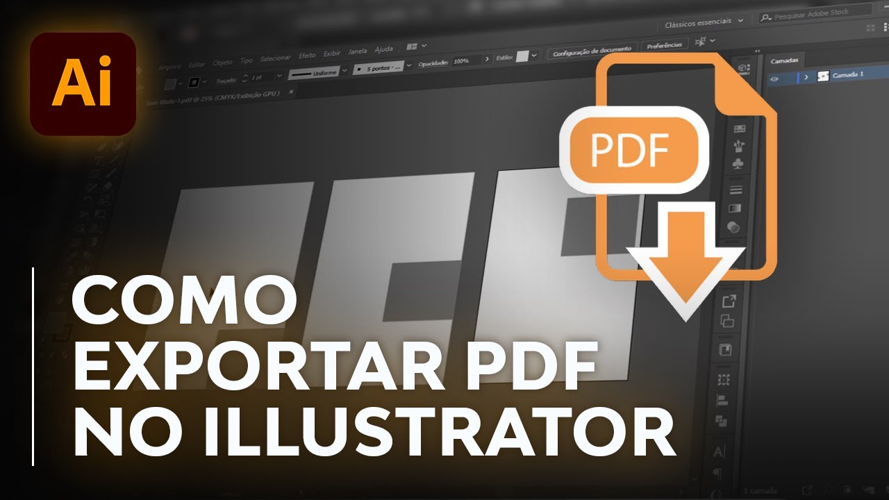 Como Exportar para PDF no Illustrator
