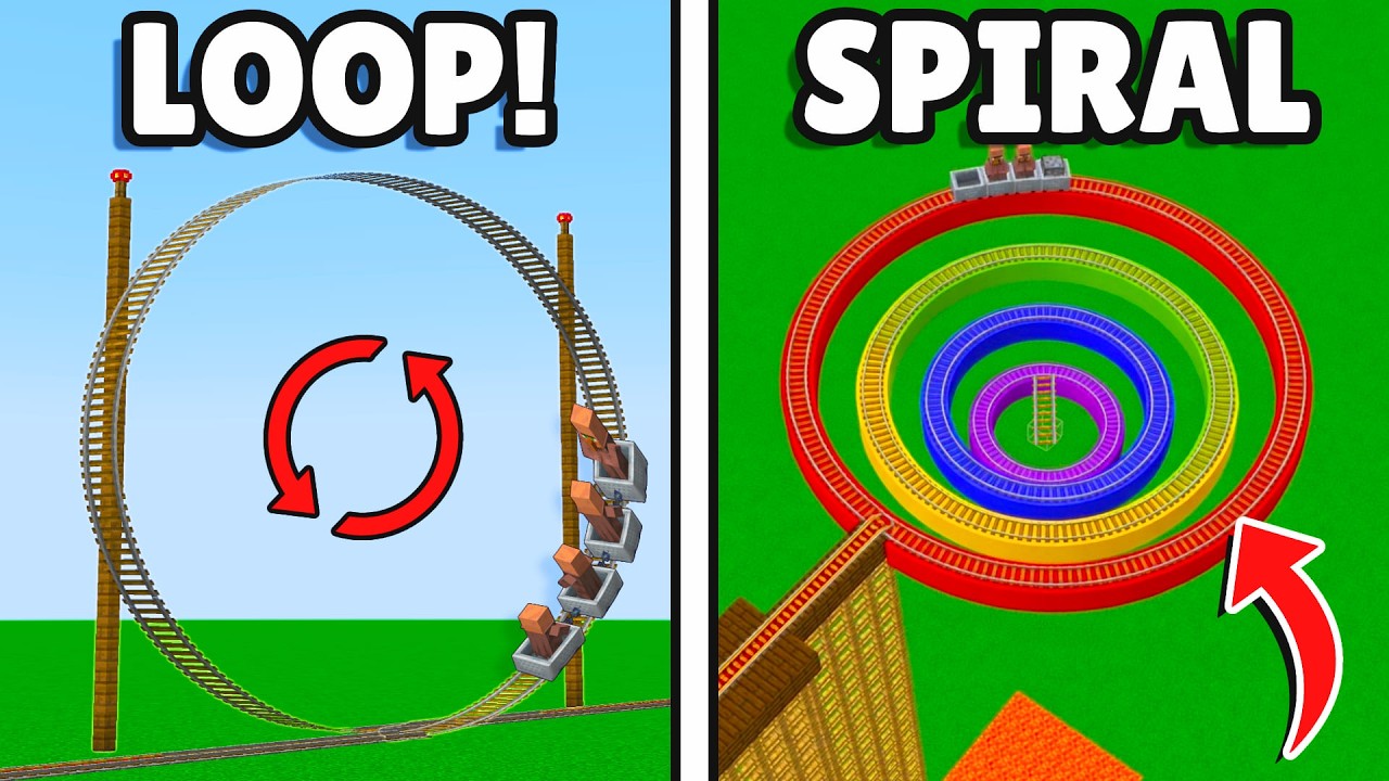 🎢The WORLD’S EXTREME Working ROLLER COASTER! [Minecraft]