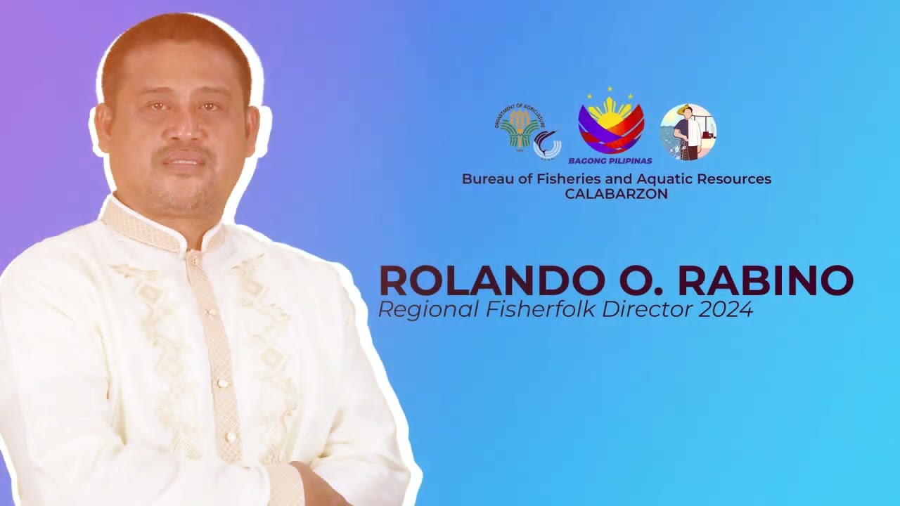 BFAR 2024 Regional Fisherfolk Director Rolando O. Rabino