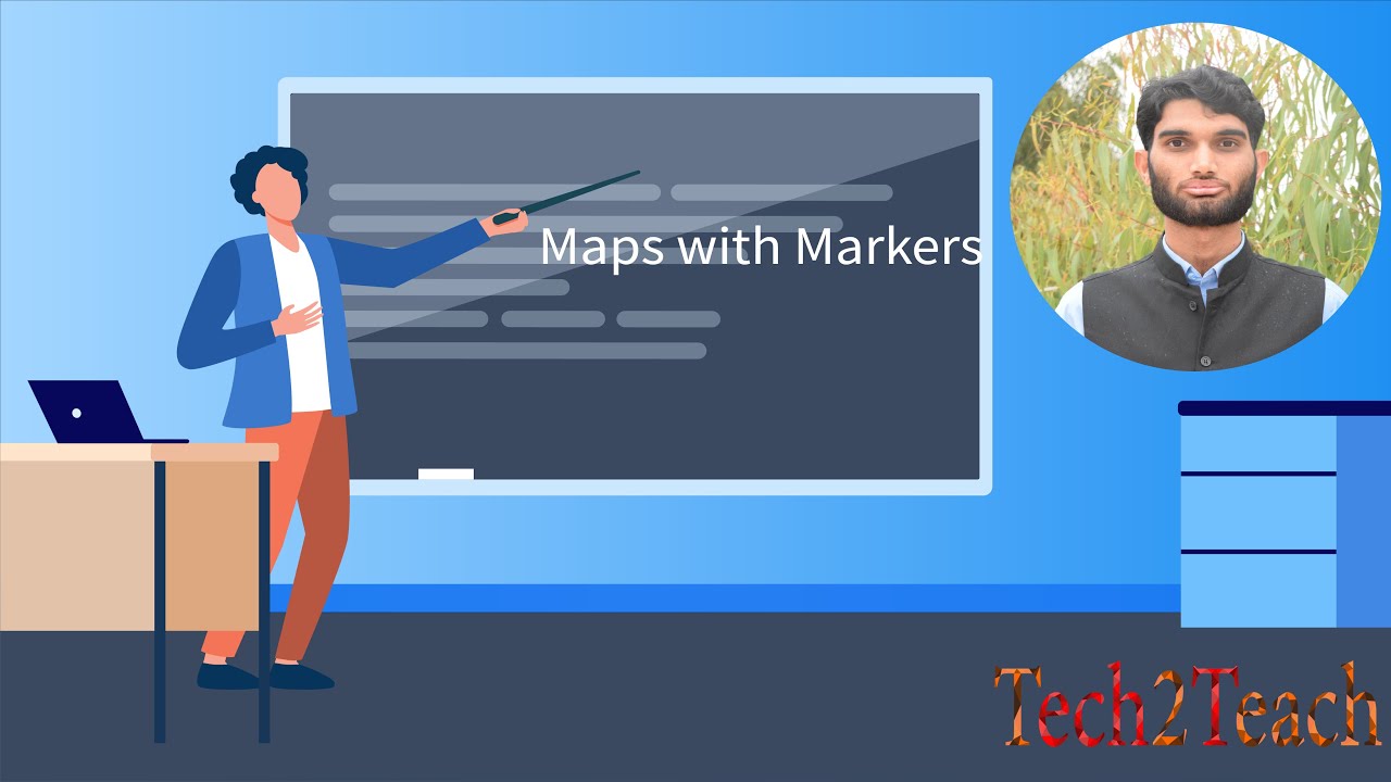 17.  Maps with Markers | Data Visualization with Python | Tech2Teach