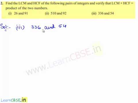 Find the LCM and HCF of two numbers | Product of LCM and HCF is equal ...