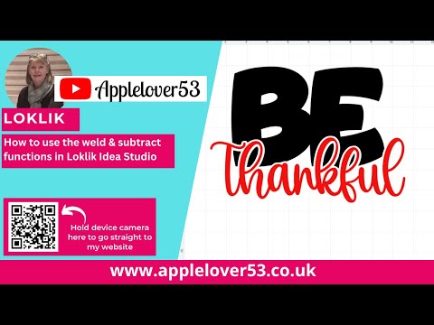 Loklik - How To Use Weld & Subtract For Cutout Text with Idea Studio