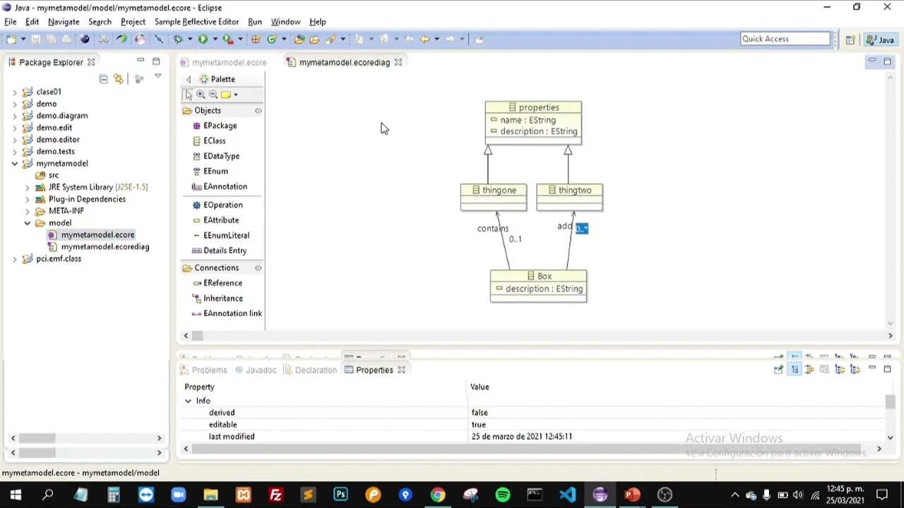 Eclipse Modeling Framework (EMF) DSL-Metamodel