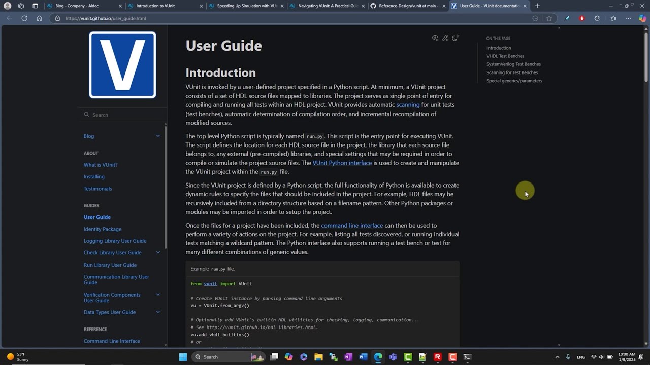 3.5 Interfacing: VUnit and Riviera-PRO