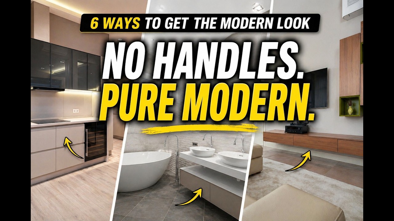 Flat Panel Cabinetry Ideas: 6 Ways to Get the Modern Look (No Handles Needed)