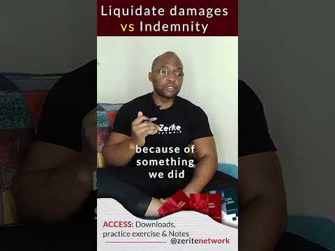 Indemnity and Liquidated damages, what is the difference?