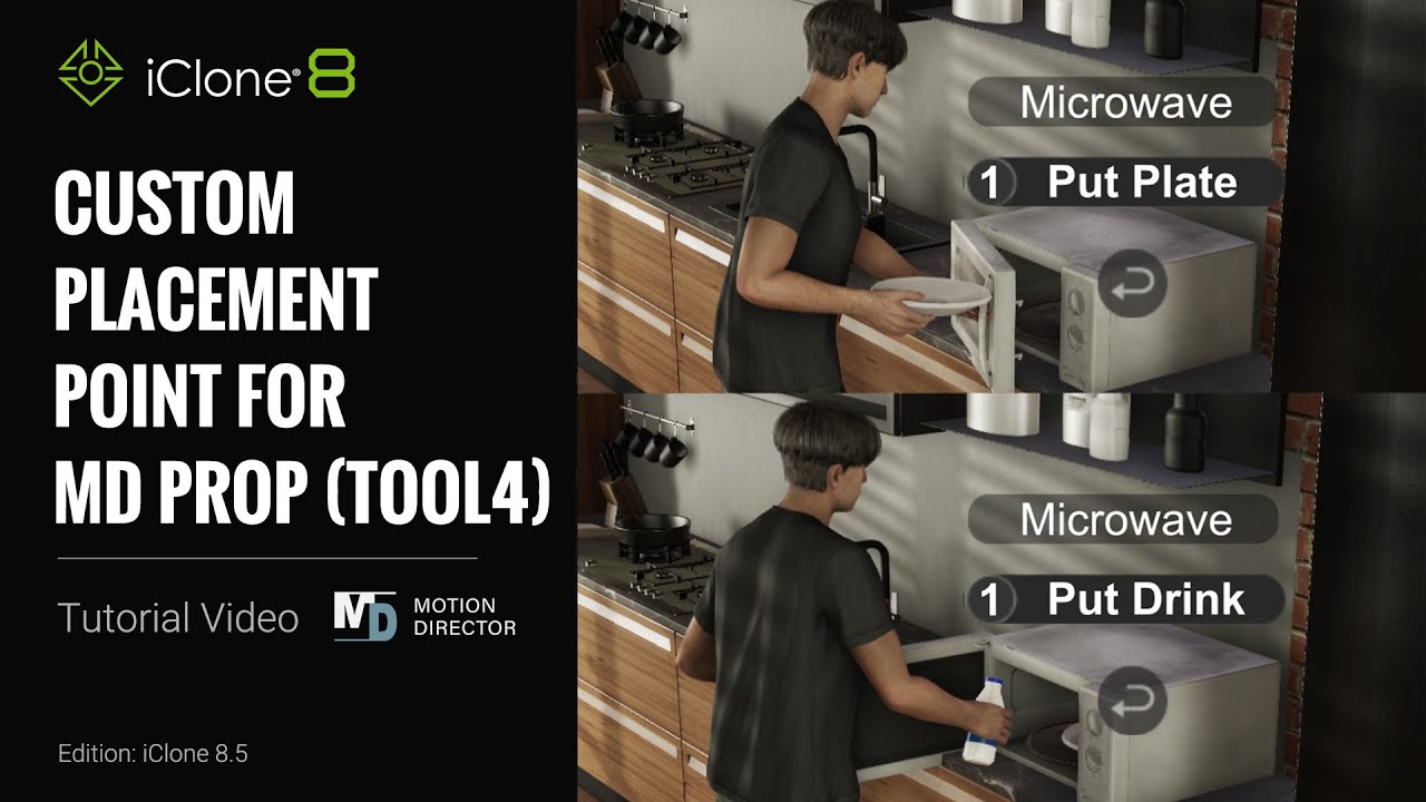 Custom Placement Point for MD Prop | iClone 8 Tutorial