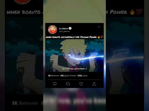 When Boruto Accidentlly Use Jougan Power 🔥💯#naruto #shorts #boruto #mitsuki