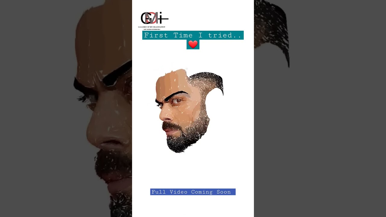 I tried to draw digital art on autodesk sketchbook ✨ first time - Virat Kohli 🔥 Drawing