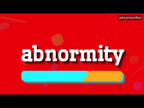 ABNORMITY - HOW TO PRONOUNCE IT!?