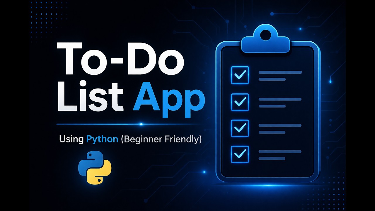 Create a To-Do List App with Python (Beginner Tutorial)