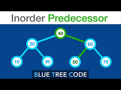 Binary Search Tree - Recursive Inorder Predecessor
