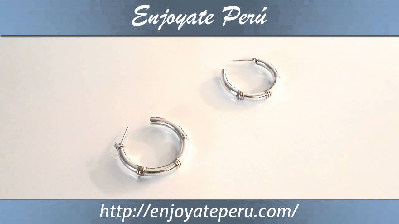 Aretes de Plata Peruana 950 #1