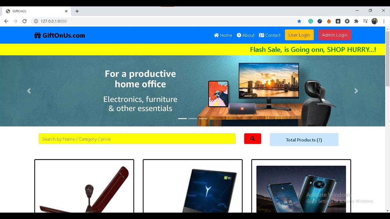 Django - Paypal Integrated Ecommerce Project | JavaScript | Bootstrap | Html + CSS | Pycharm