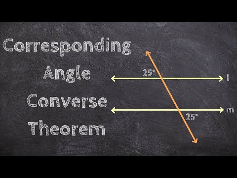 What is the Corresponding Angle Converse Theorem