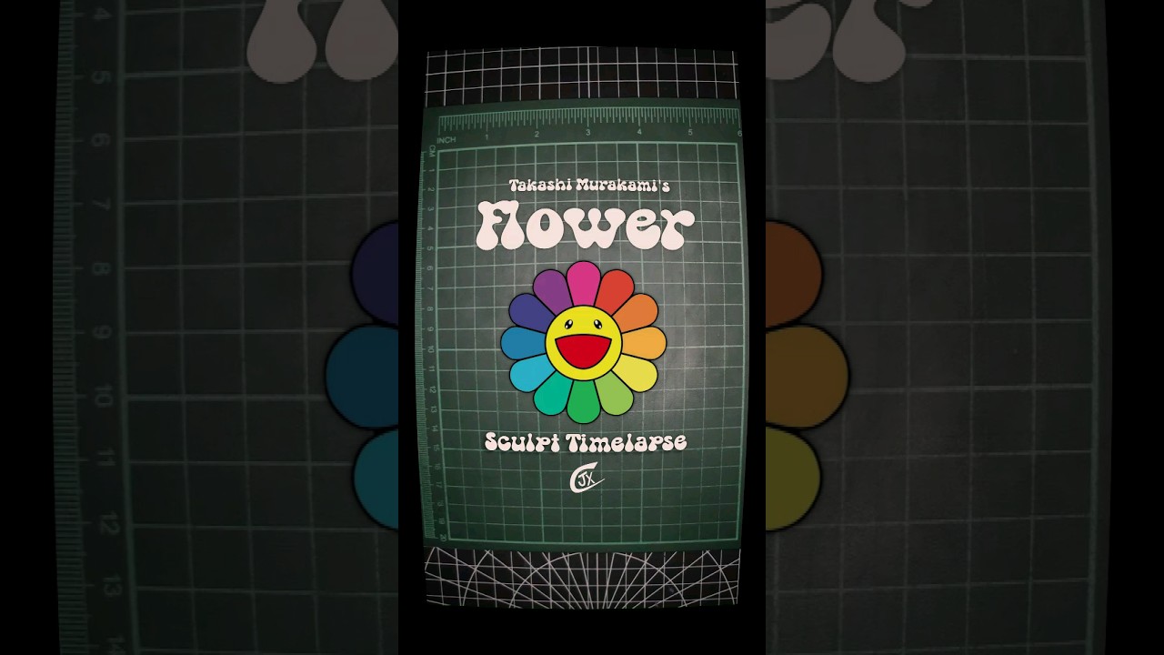 Takashi Murakami's Flower Sculpt Timelapse #art #flower #takashimurakami #timelapse